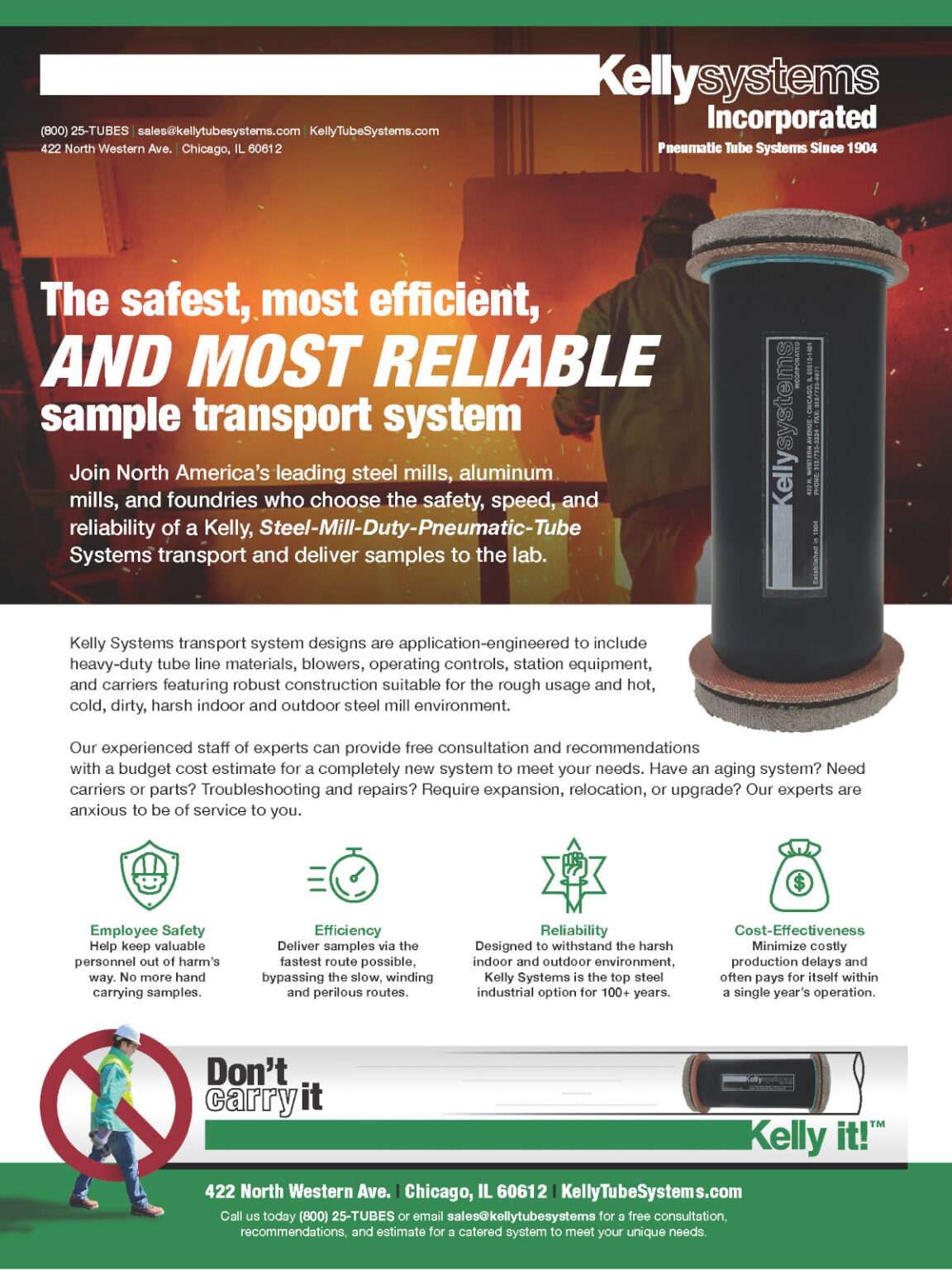 Kelly Tube Systems - American Pneumatic Tube System Company